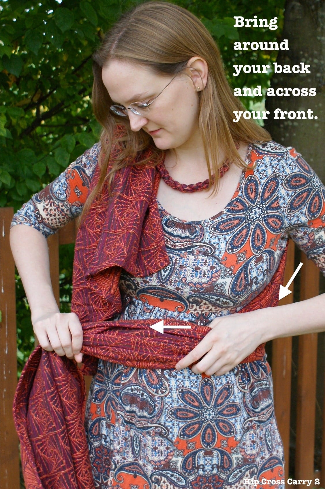 Coolest Hip Cross Carry: Wrapping Tutorial ⋆ Firespiral Slings