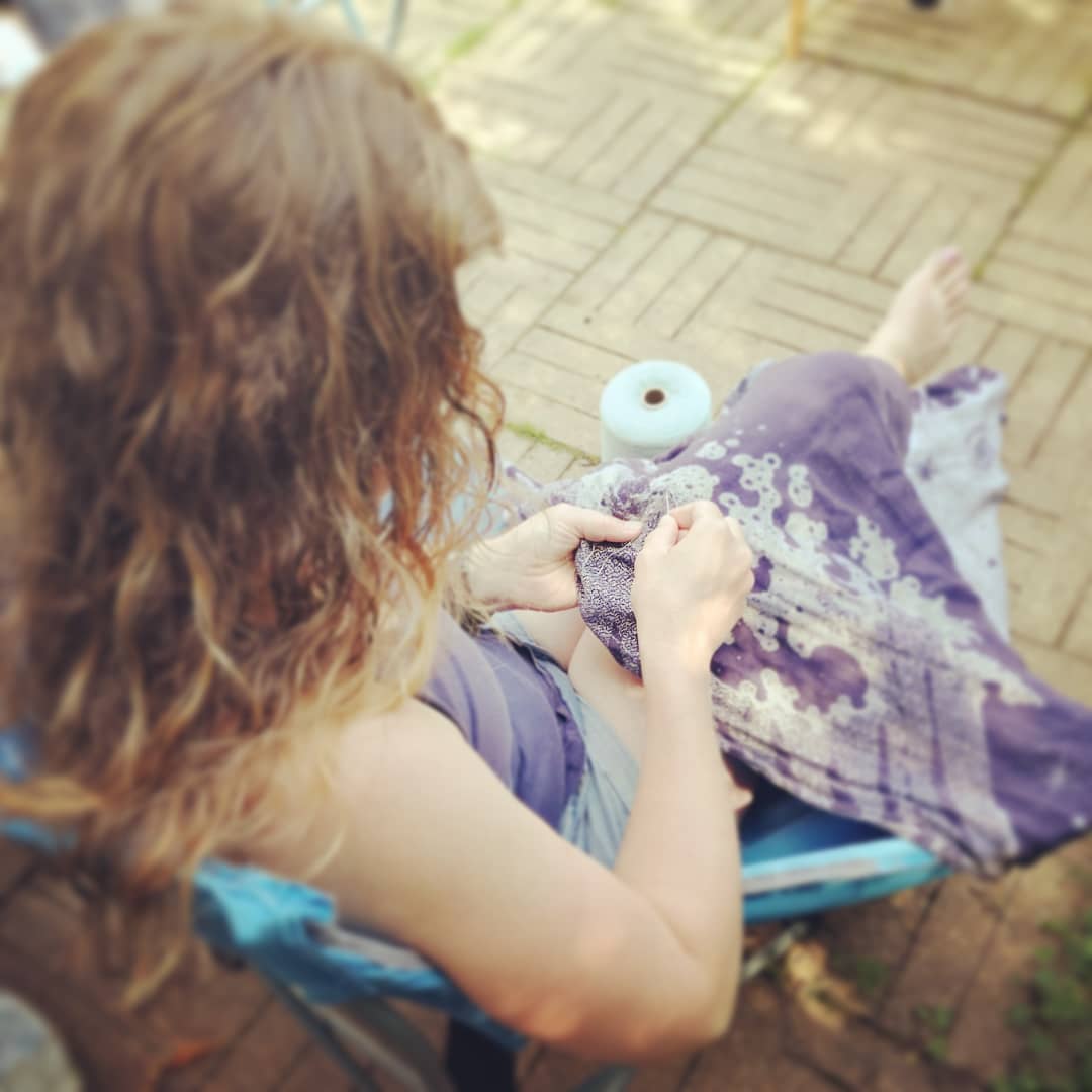 Mending a large hole in a woven wrap ⋆ Firespiral Slings