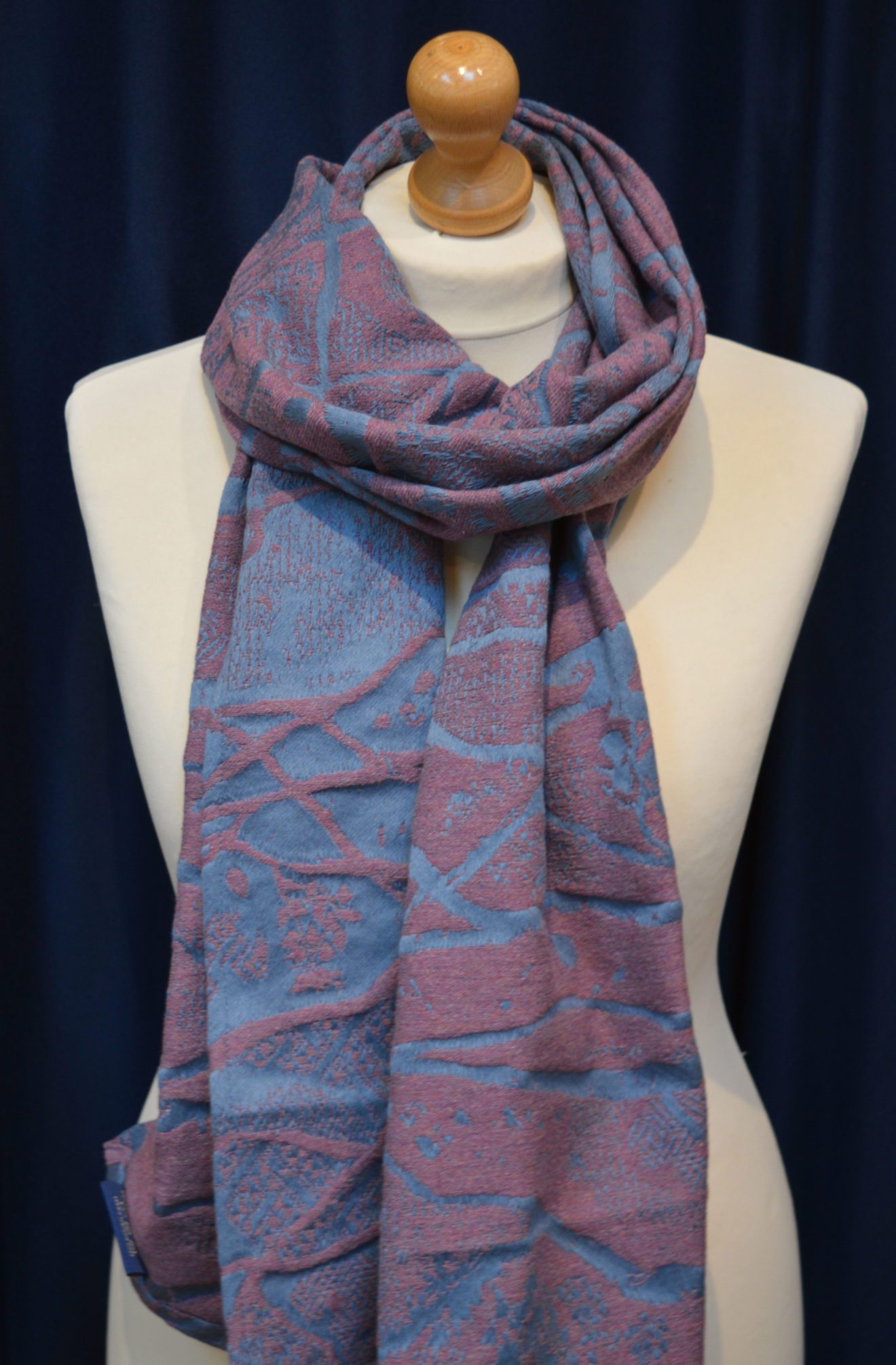 Flat Scarf from Nightshade Stargaze Birch Trees ⋆ Firespiral Slings