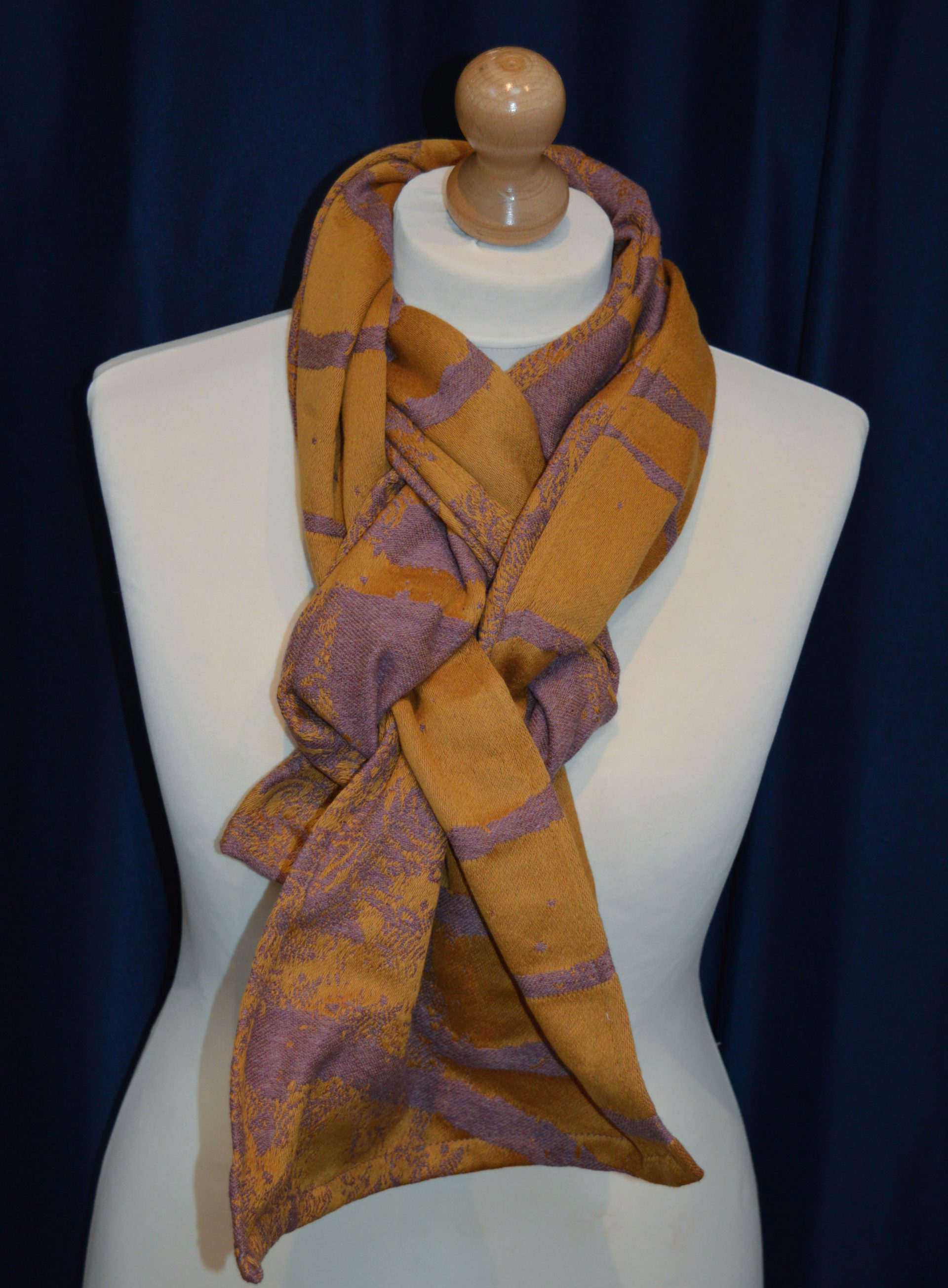 Flat Scarf from Nightshade Sunhaze Birch Trees ⋆ Firespiral Slings