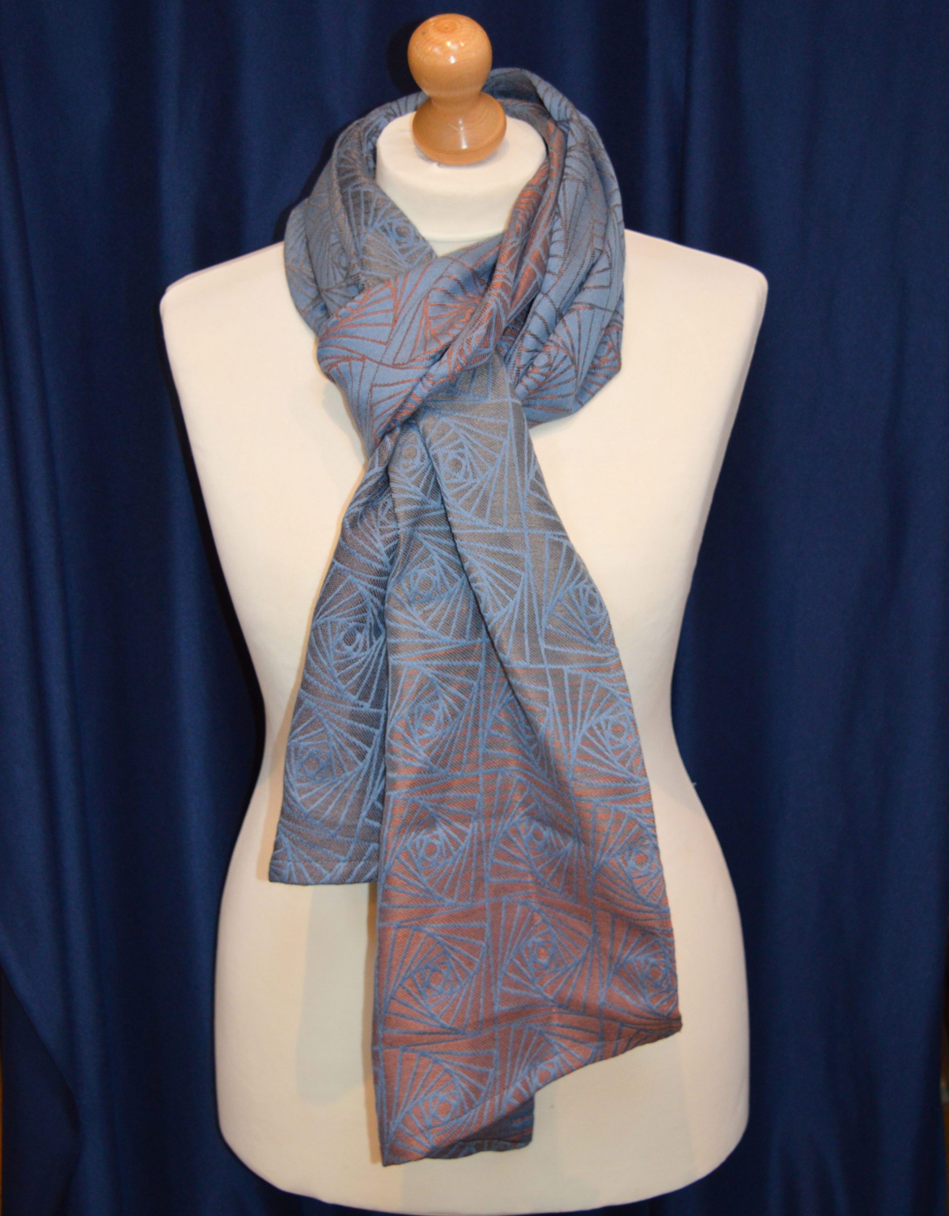 Flat Scarf from Earthwitch Stargaze Curves of Pursuit ⋆ Firespiral Slings