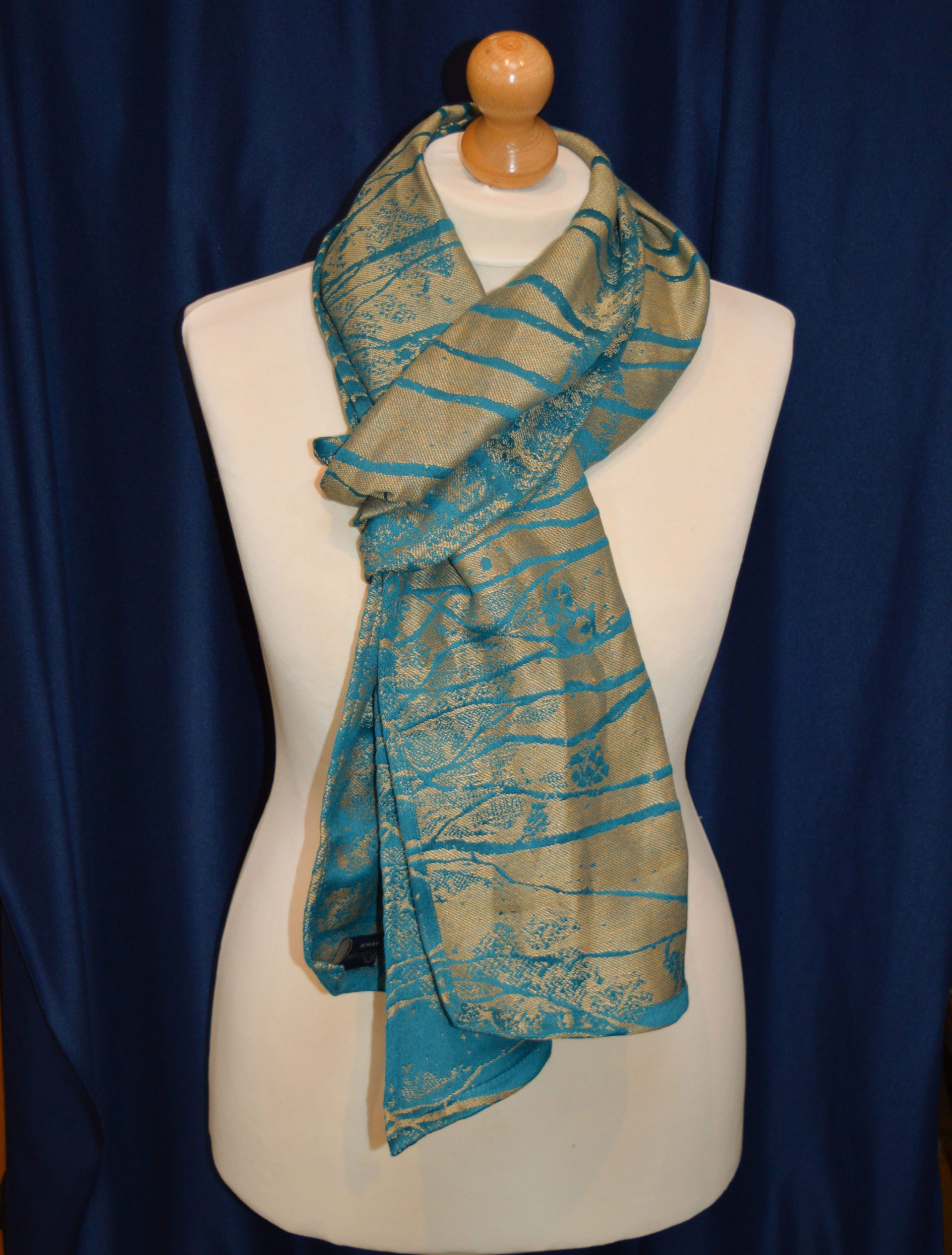 Flat Scarf from Halcyon Chryso Birch Trees ⋆ Firespiral Slings