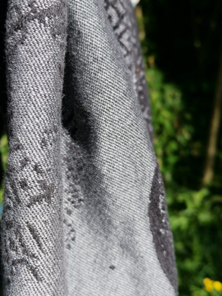 Moondust Ash Nocturne Fabric Panel - Full Moon ⋆ Firespiral Slings